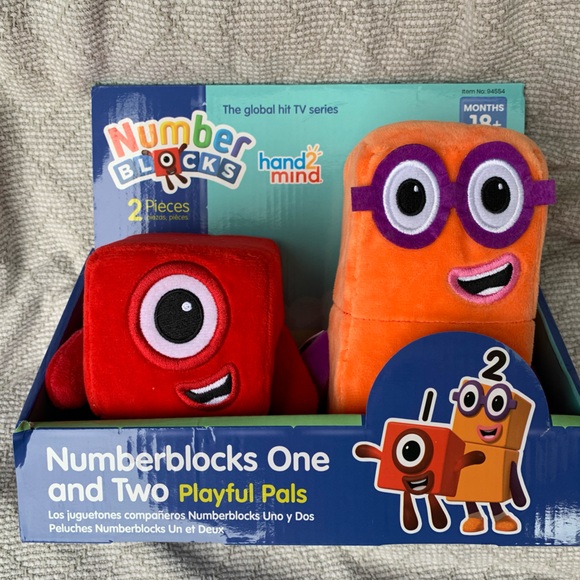 Toys | Numberblocks One And Two Plush Toy Set Red And Orange | Poshmark